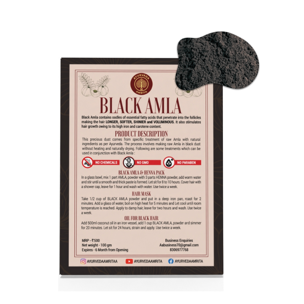 Black Amla Powder – Ayurveda Amrita